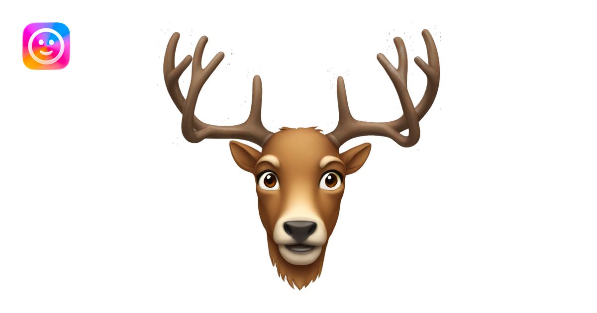 dear with a broken antler emoji | AI Emoji Generator
