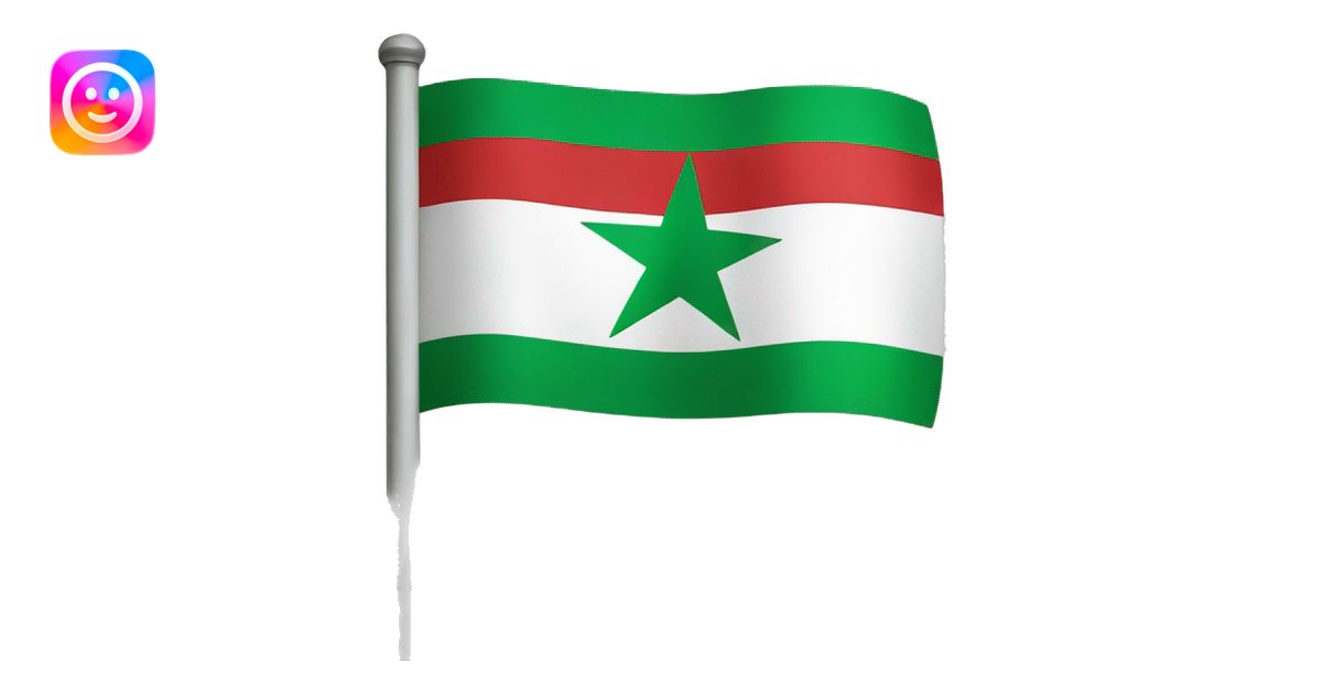 Green syria flag emoji | AI Emoji Generator