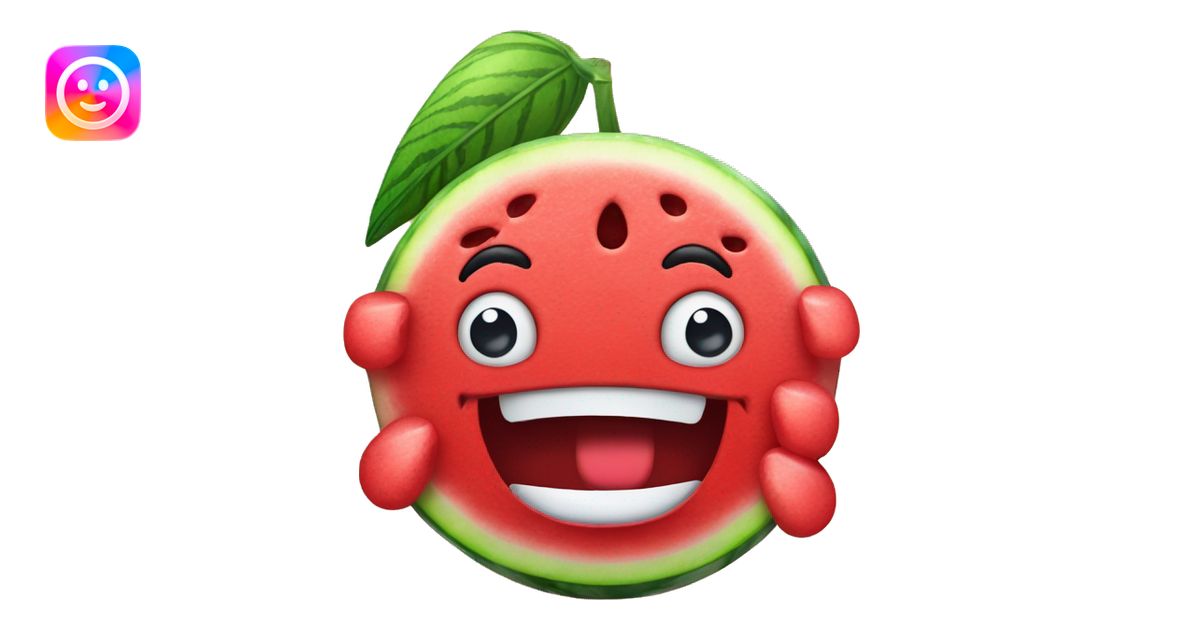 Kool-Aid watermelon emoji | AI Emoji Generator