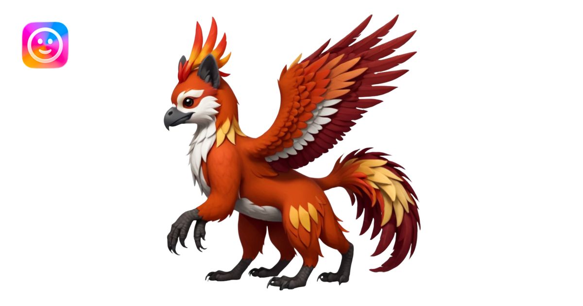 4-legged realistic digitigrade scaly winged long-big-beaked Gryphon ...
