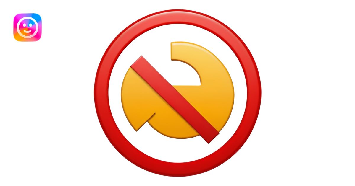 simbolo de prohibido emoji | AI Emoji Generator