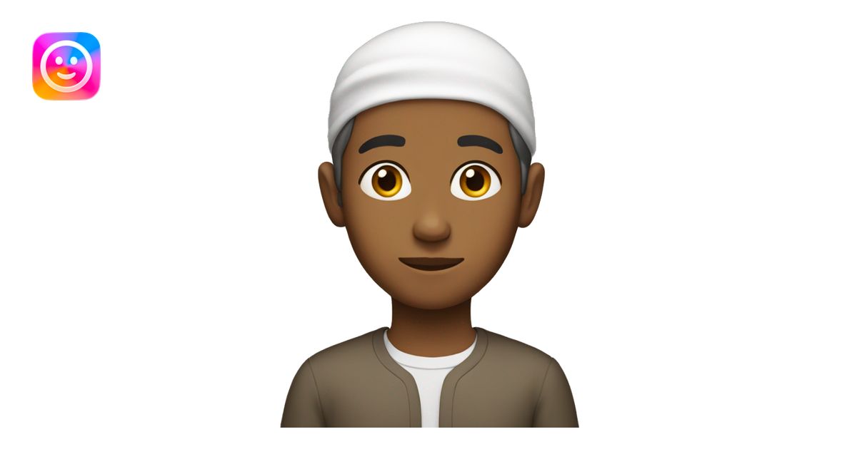 Brown boy muslim 13 year old emoji | AI Emoji Generator