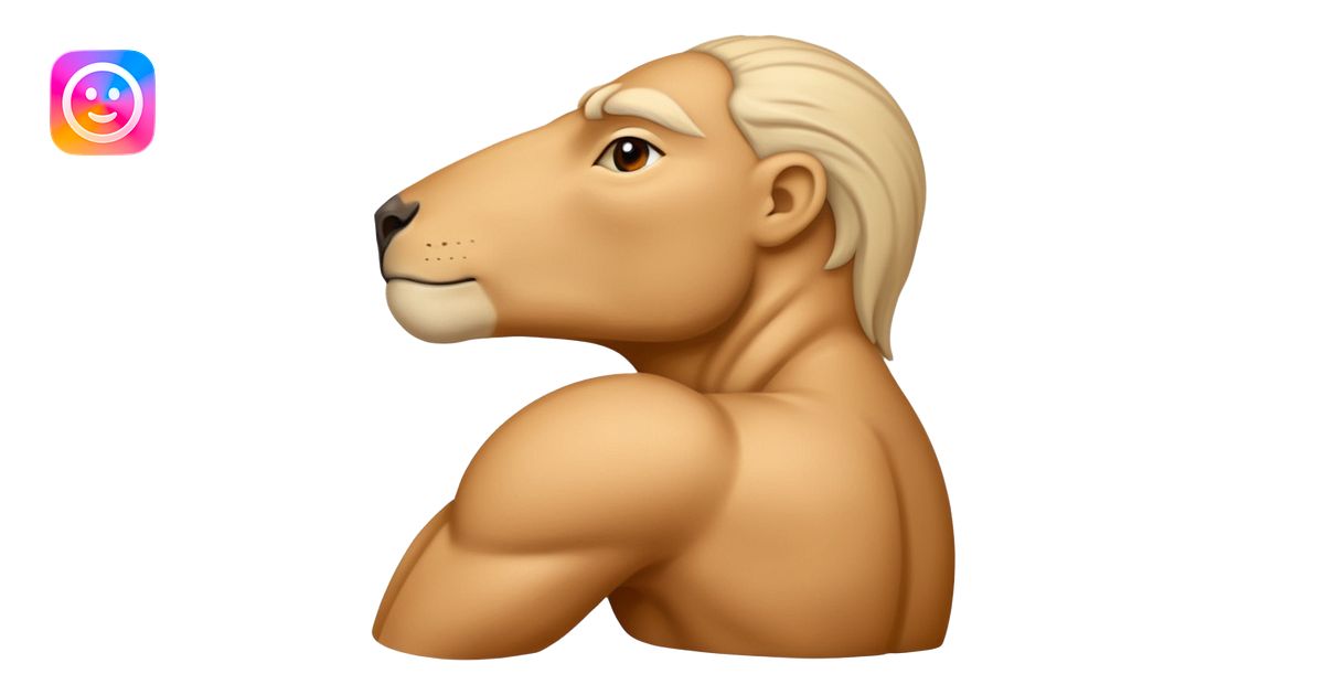 Create a shoulder emoji with all 3 delts visible. Side shoulder view ...