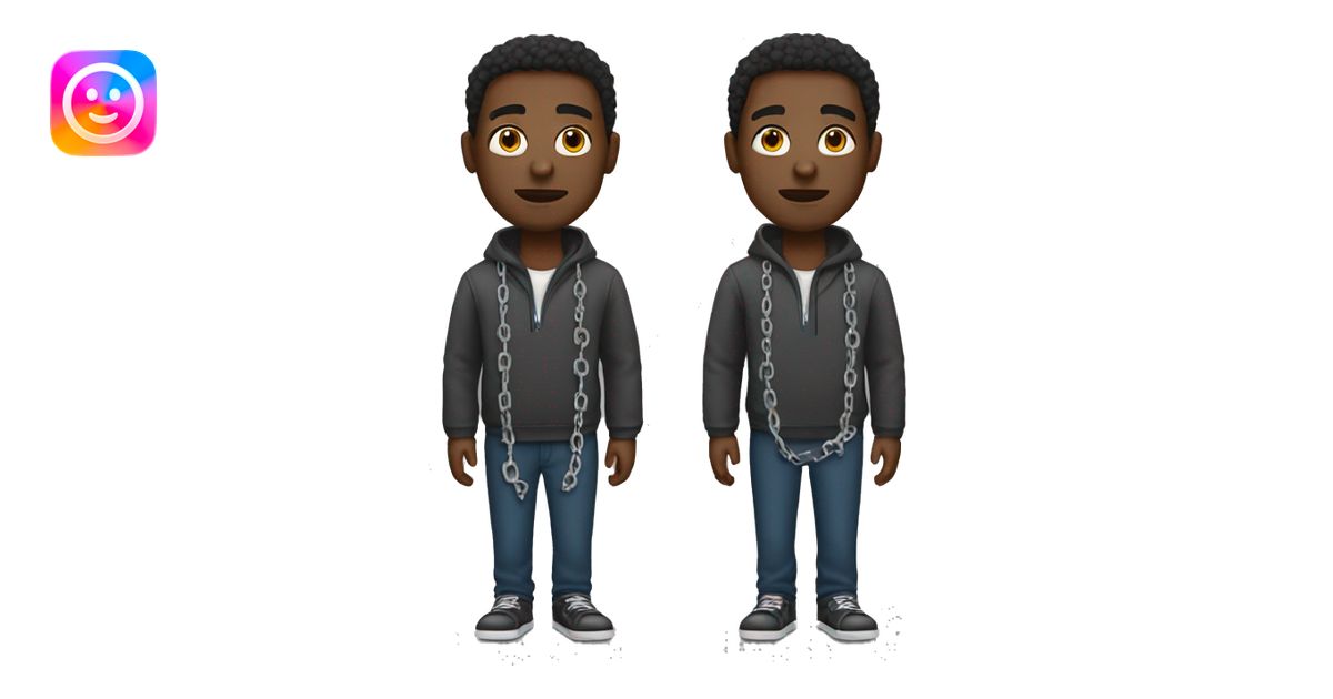 black man with broken chains emoji | AI Emoji Generator