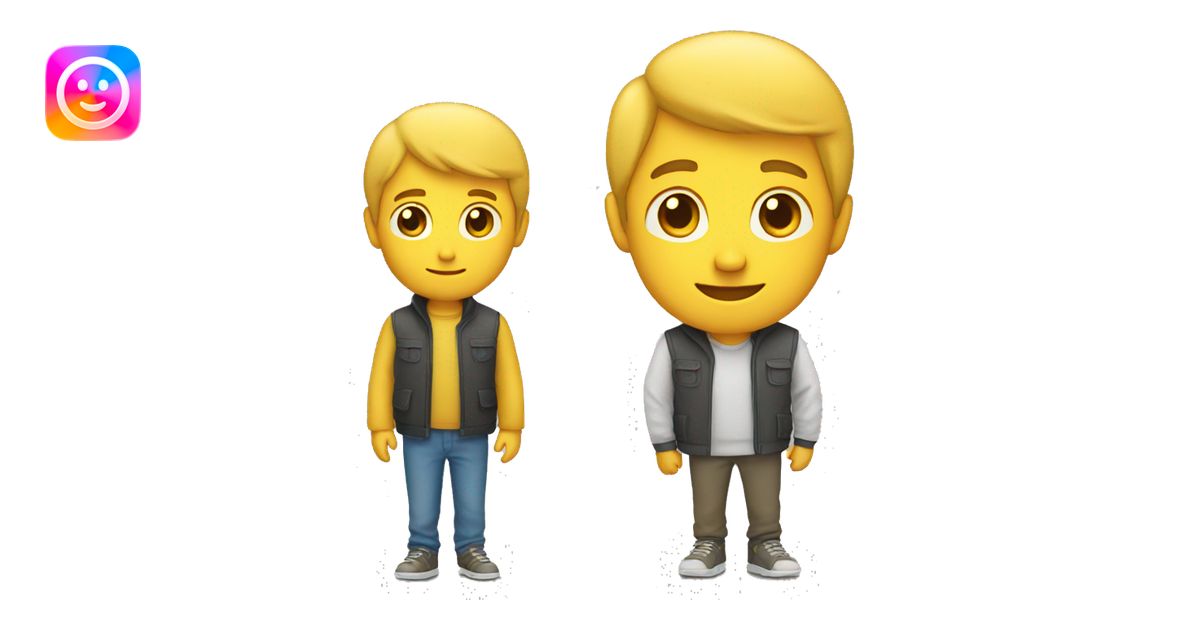 father and son yellow emoji | AI Emoji Generator