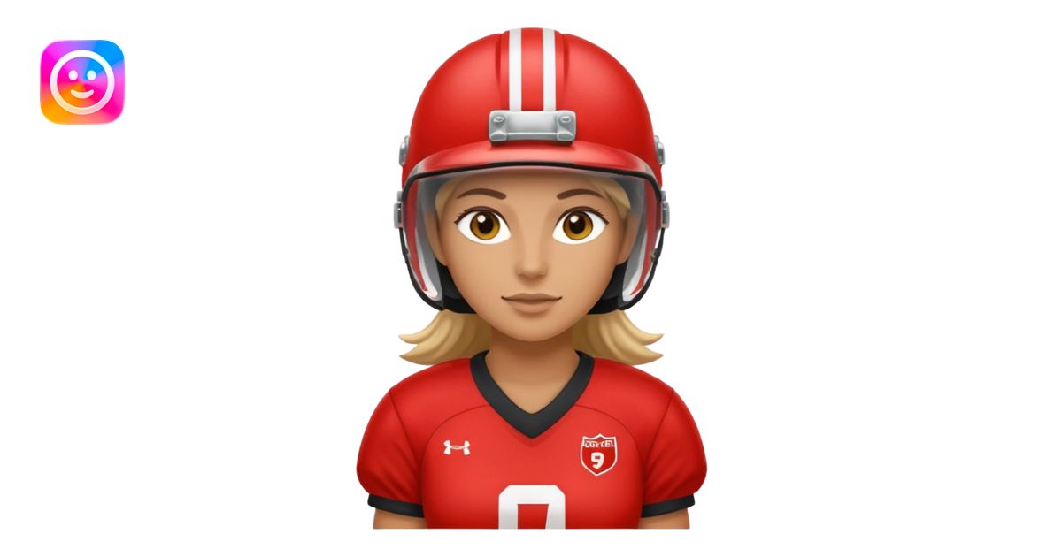 Football Players, Female player emoji | AI Emoji Generator