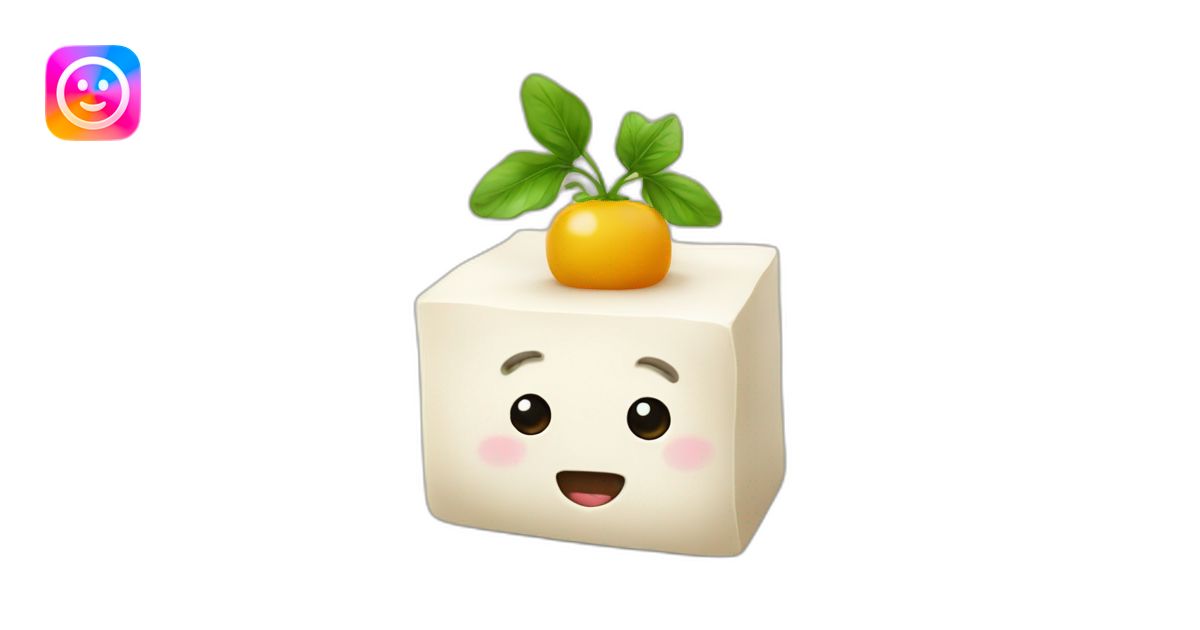 tofu without a face lol emoji | AI Emoji Generator