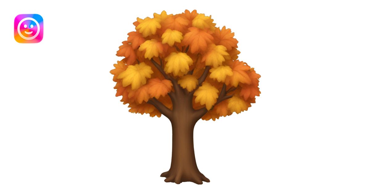 Autumn tree emoji | AI Emoji Generator