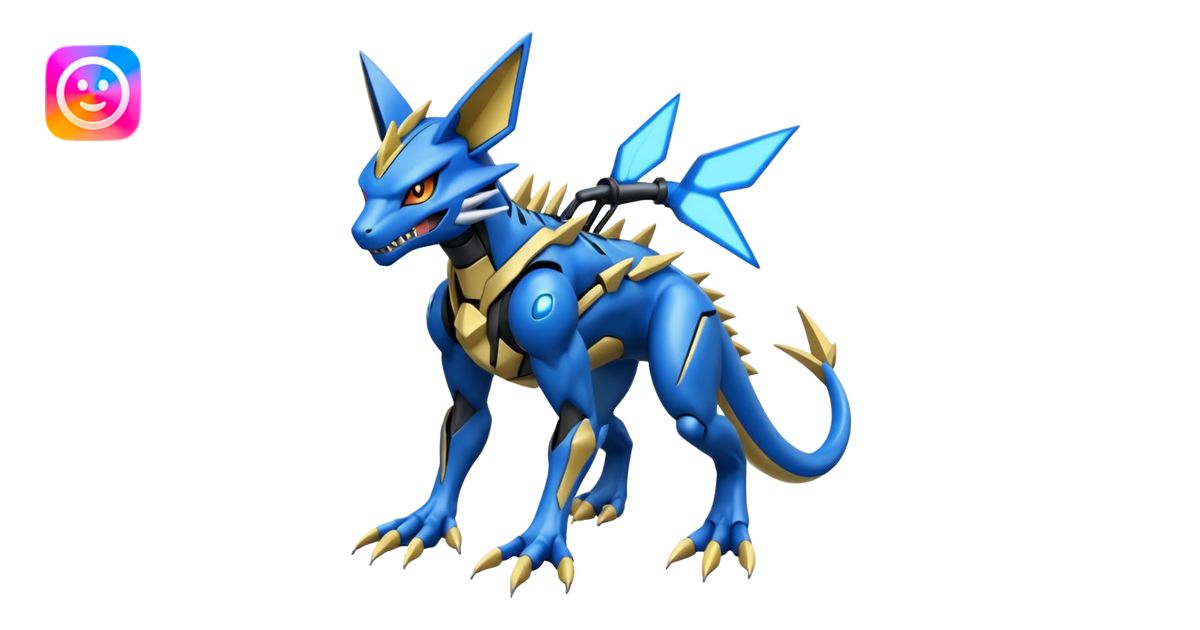 Modern Futuristic Cyber-Greymon-Greninja-Zeraora-Pokémon-Digimon ...