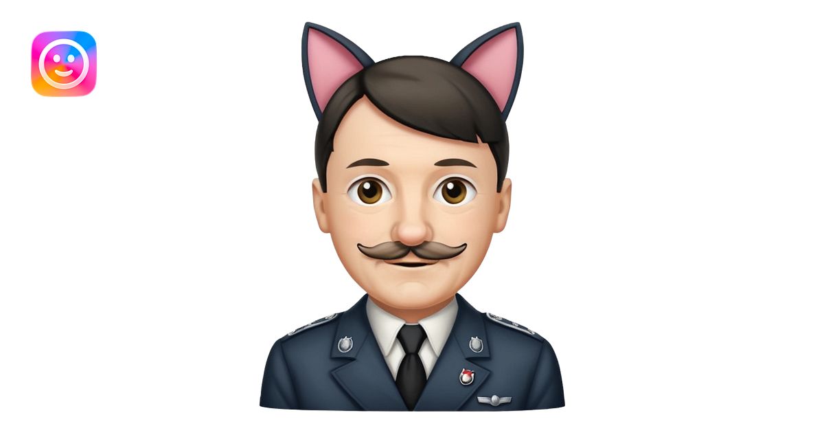 adolf hitler with cat ears emoji | AI Emoji Generator