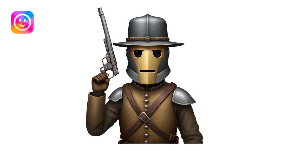 Cinematic Realistic Ned Kelly Portrait Emoji, depicted as the legendary ...