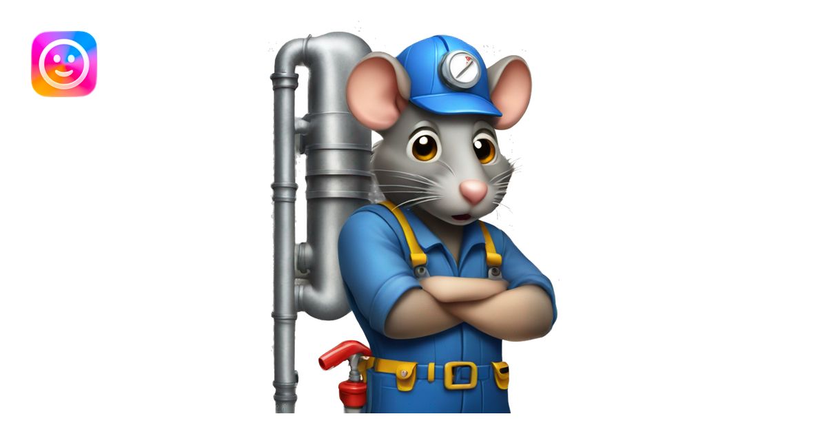 rat plumber boiler emoji | AI Emoji Generator
