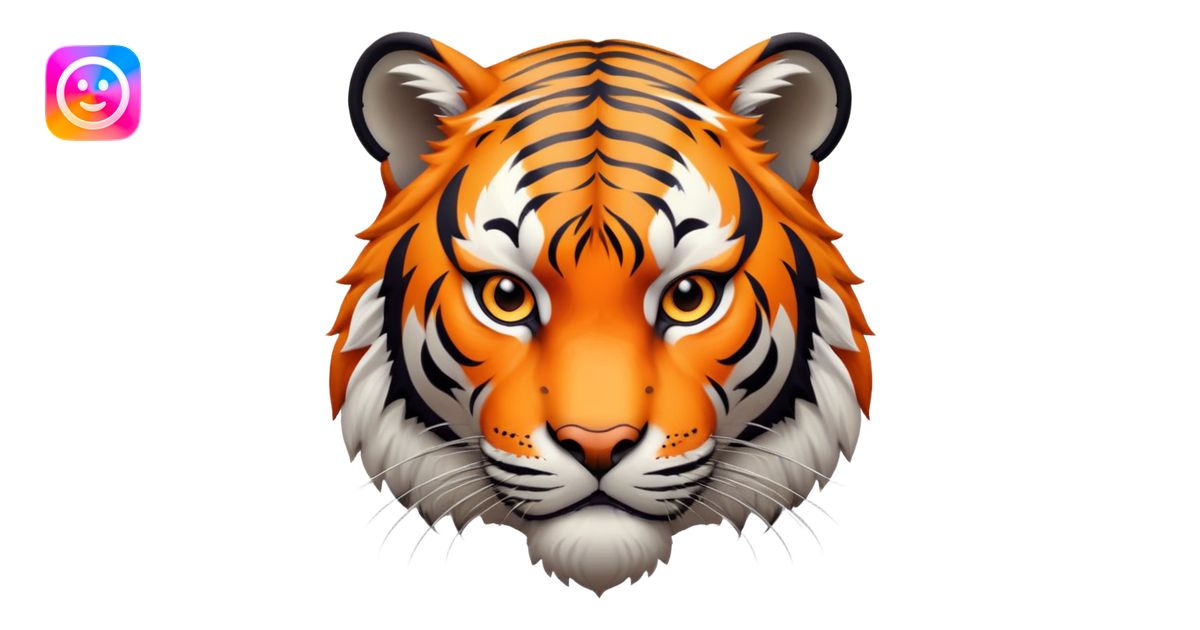 LSU tiger fierce expression emoji | AI Emoji Generator