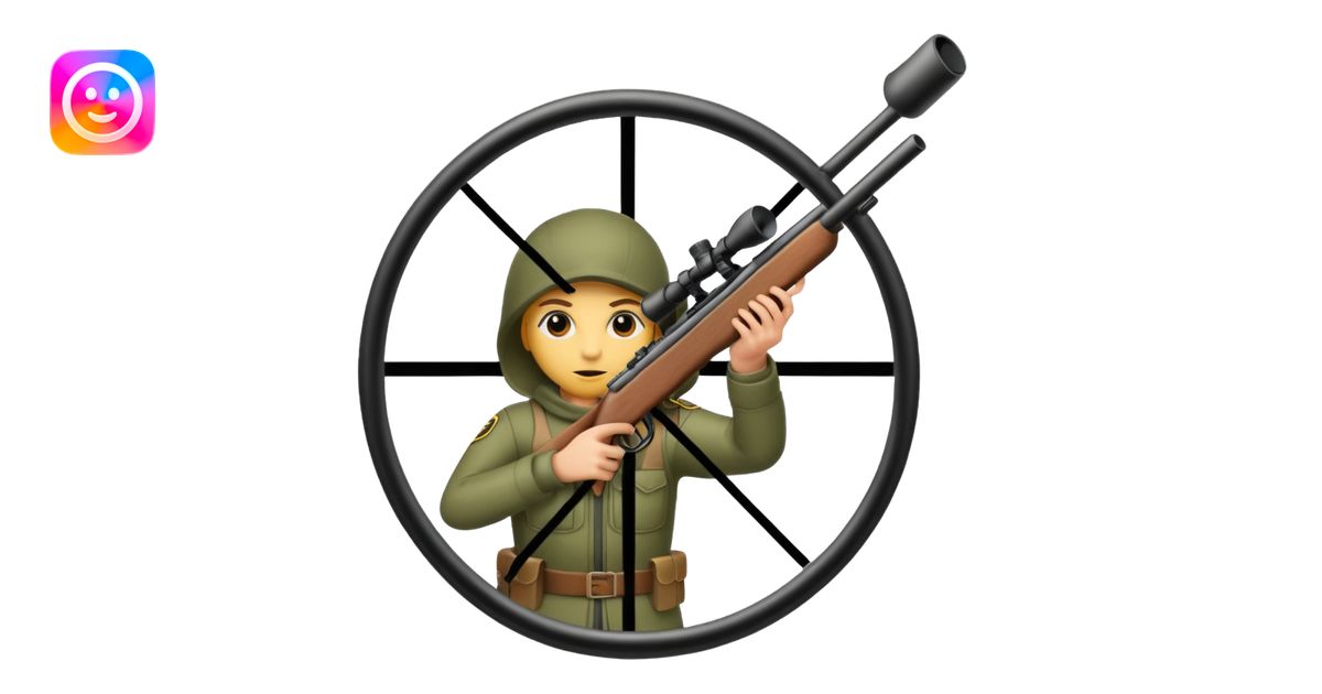 Sniper aim emoji | AI Emoji Generator