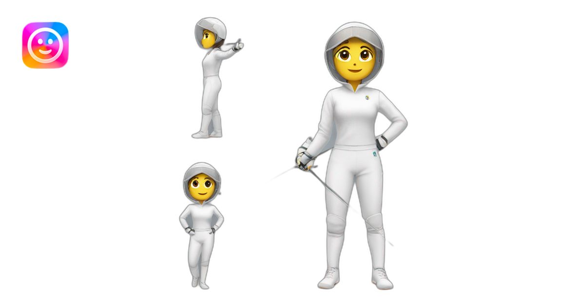 fencing girl emoji | AI Emoji Generator