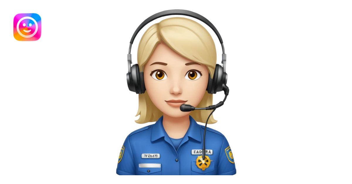 Emergency Dispatcher. emoji | AI Emoji Generator