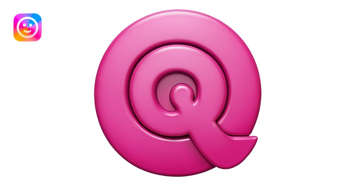 Pink 3d Pinterest logo emoji | AI Emoji Generator