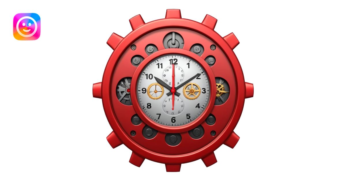 Animated angry ticking time clock emoji | AI Emoji Generator