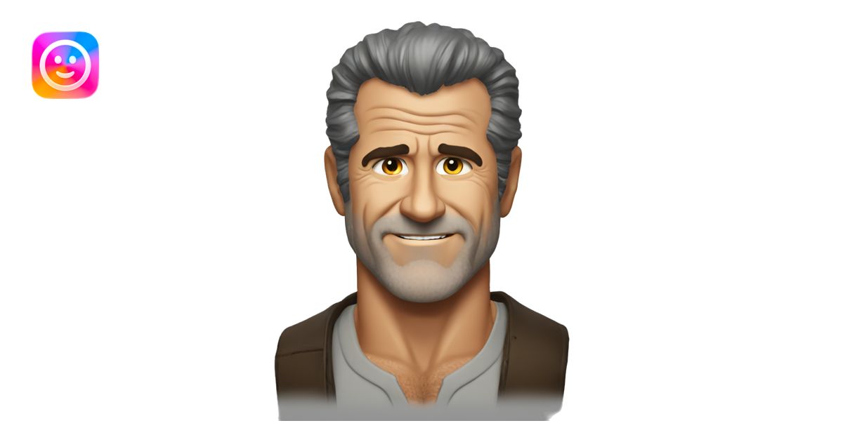 Mel gibson wishes you well emoji | AI Emoji Generator