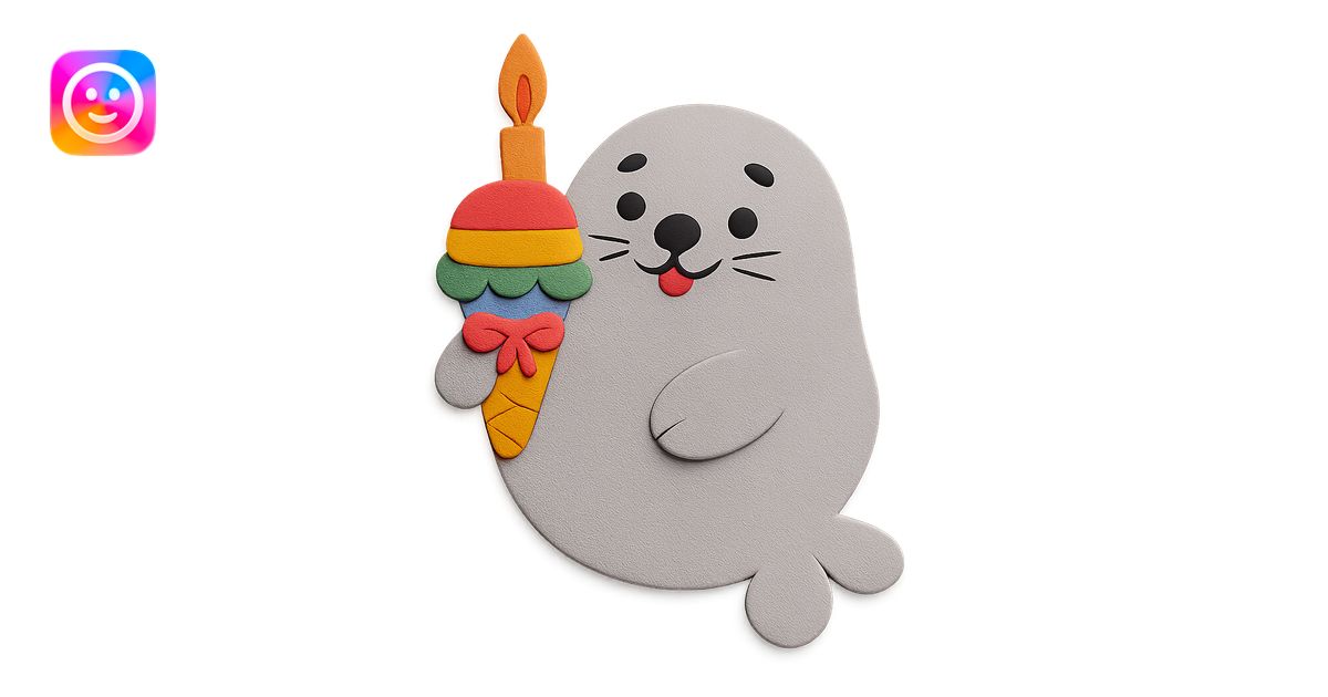 Remove all confetti from the image. Make the ice cream look more ...