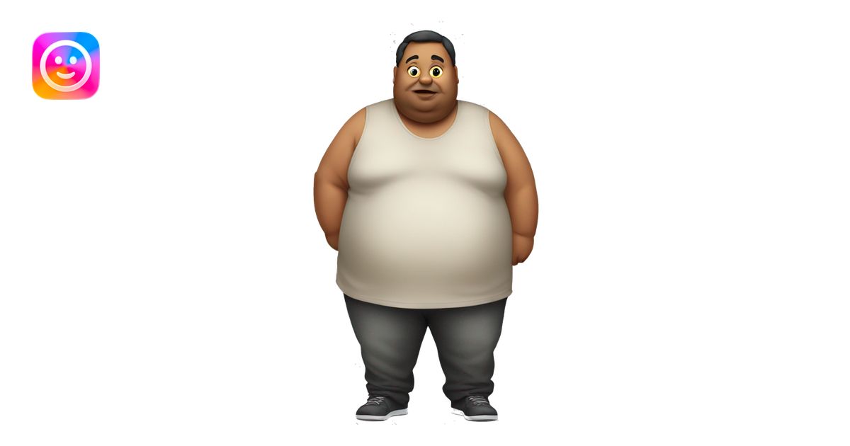 fat person emoji | AI Emoji Generator