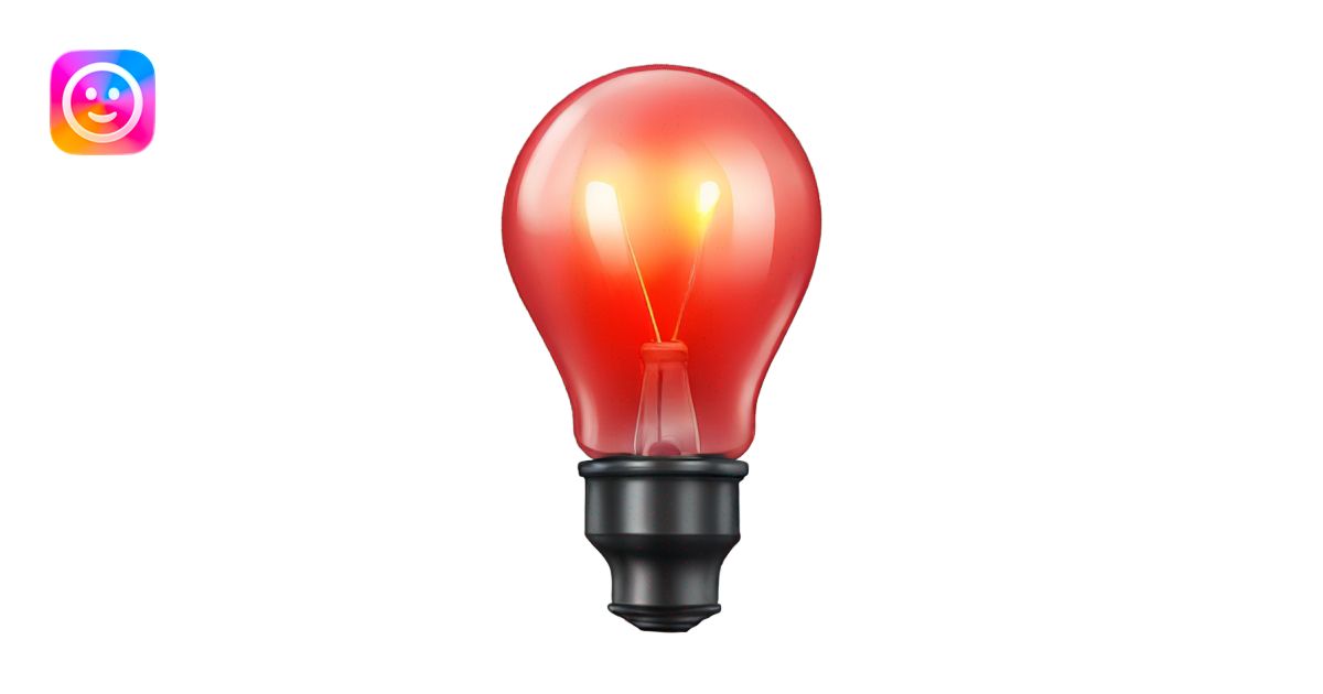 red light bulb emoji | AI Emoji Generator