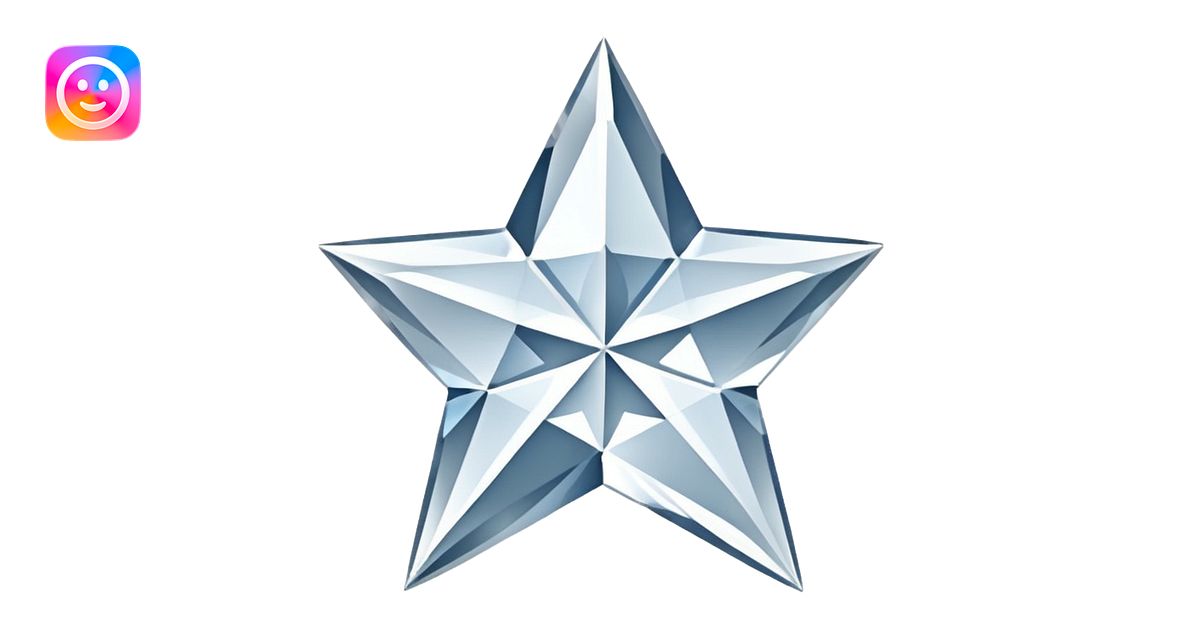 five-pointed star-shaped diamond emoji | AI Emoji Generator