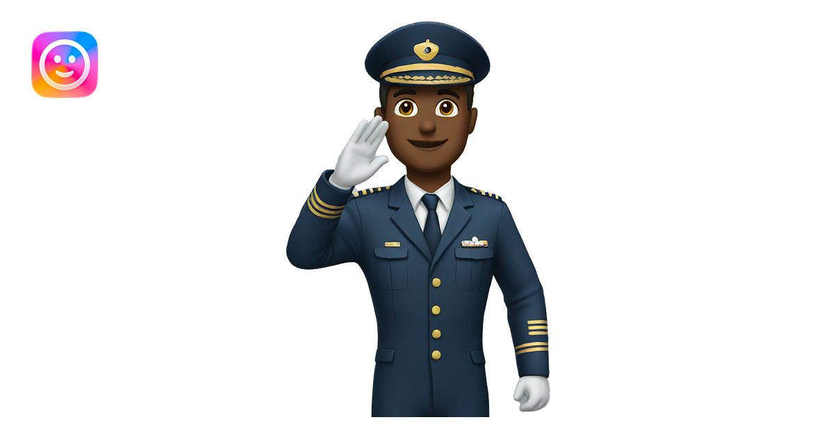 pilot salute emoji | AI Emoji Generator