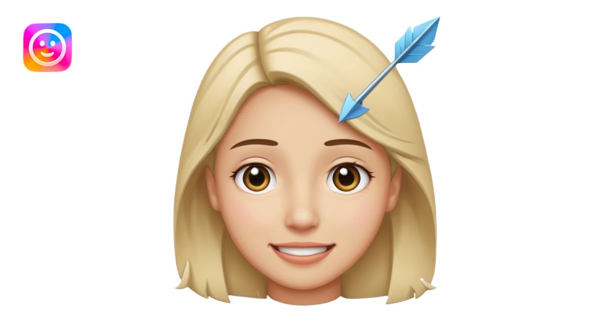 smile,two tears, arrow eyes and head tilted a little emoji | AI Emoji ...