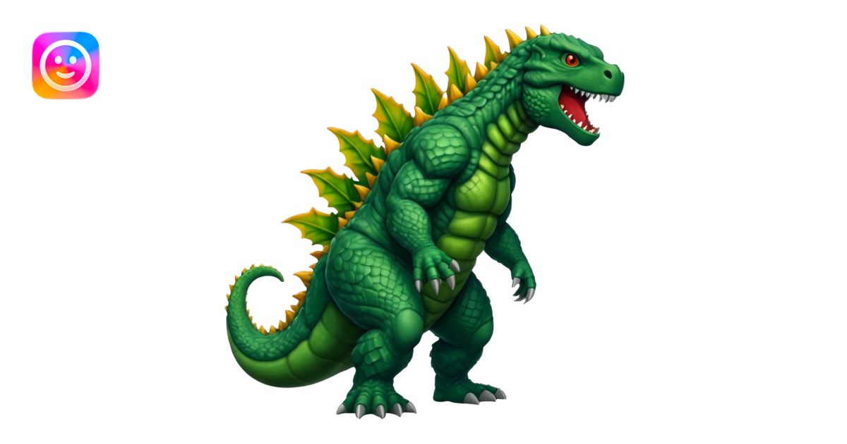 Godzilla evolved emoji | AI Emoji Generator