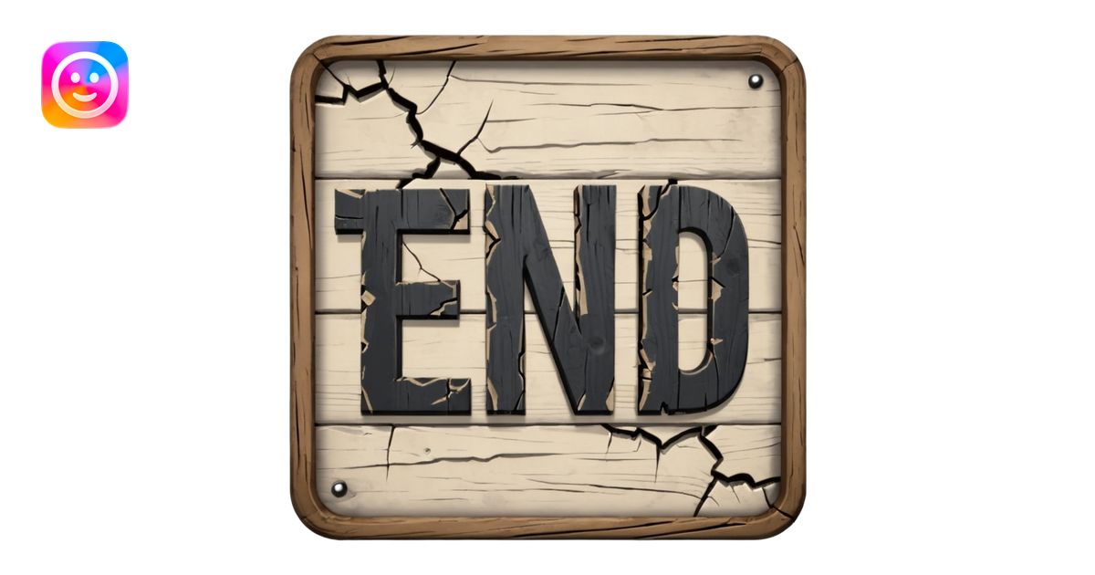 THE END emoji | AI Emoji Generator