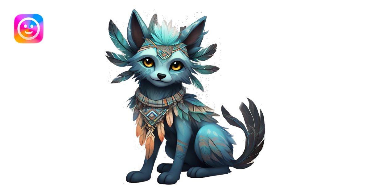 cute cool edgy ethereal l epic tribal fantasy animal fursona Fionbri ...