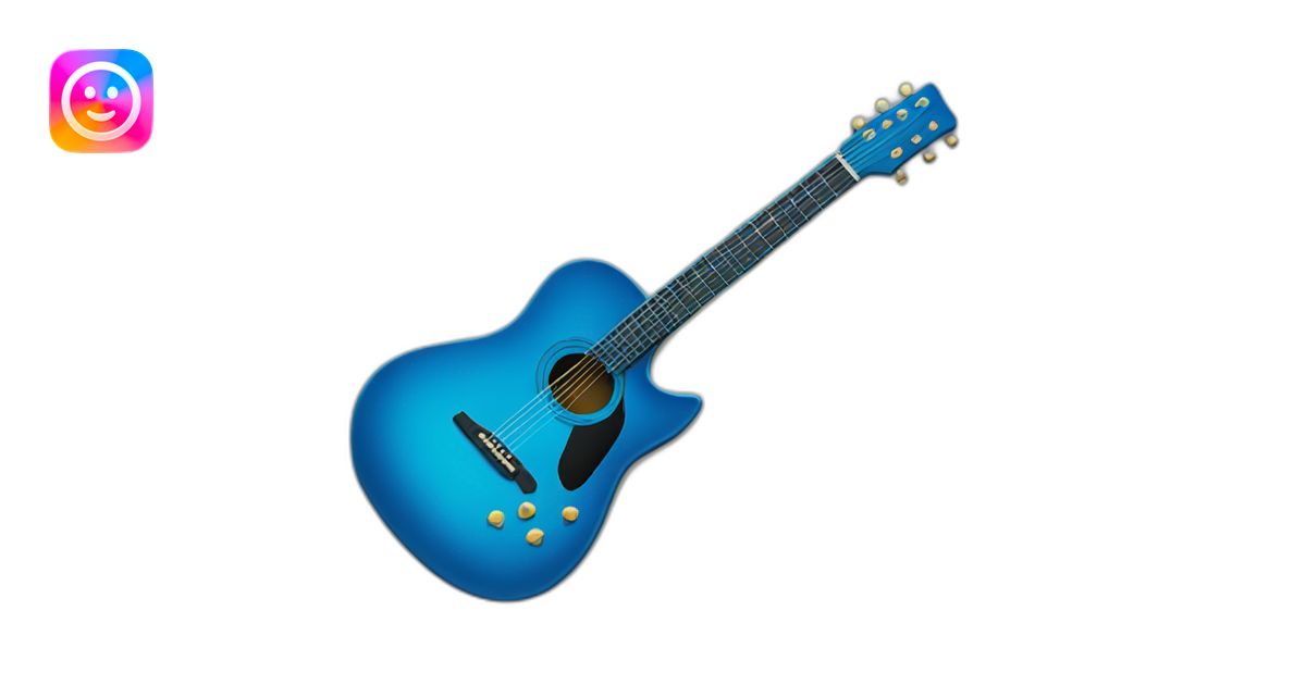 blue guitar emoji | AI Emoji Generator
