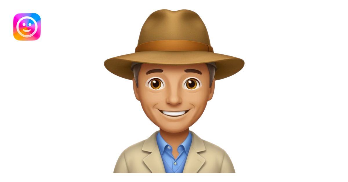 Dr. Alan Grant from the Jurassic Park movie emoji | AI Emoji Generator