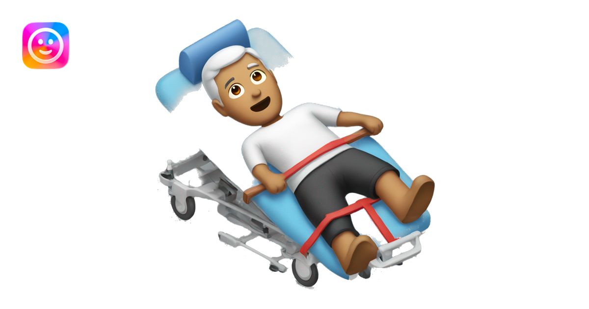 Man on stretcher emoji | AI Emoji Generator