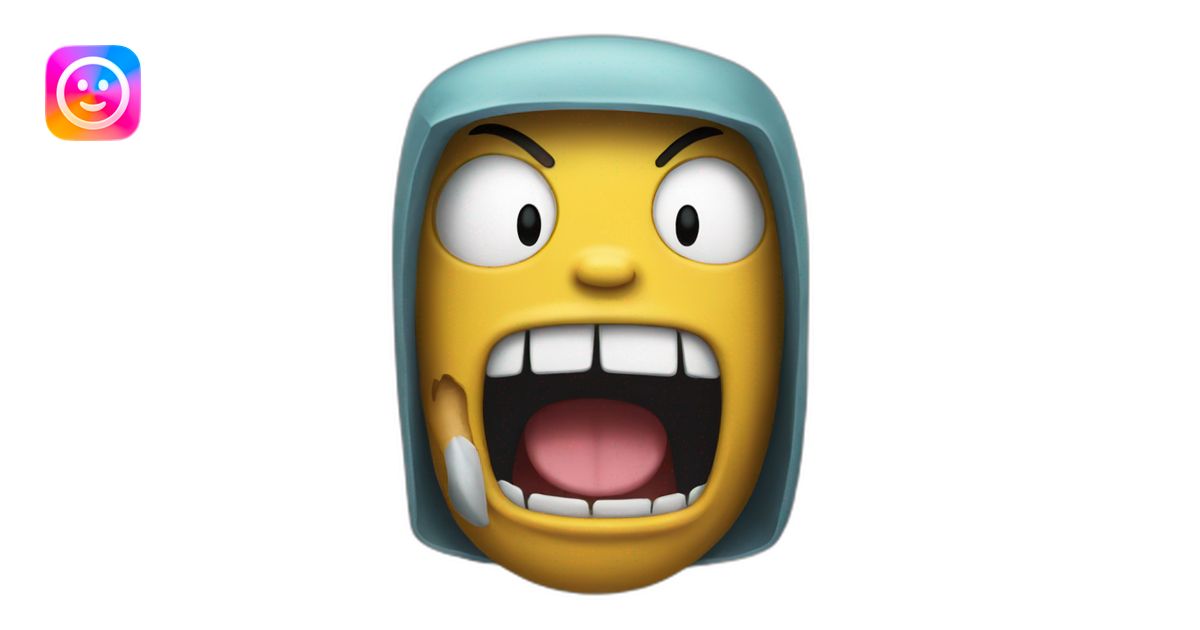 jake from adventure time screaming emoji | AI Emoji Generator