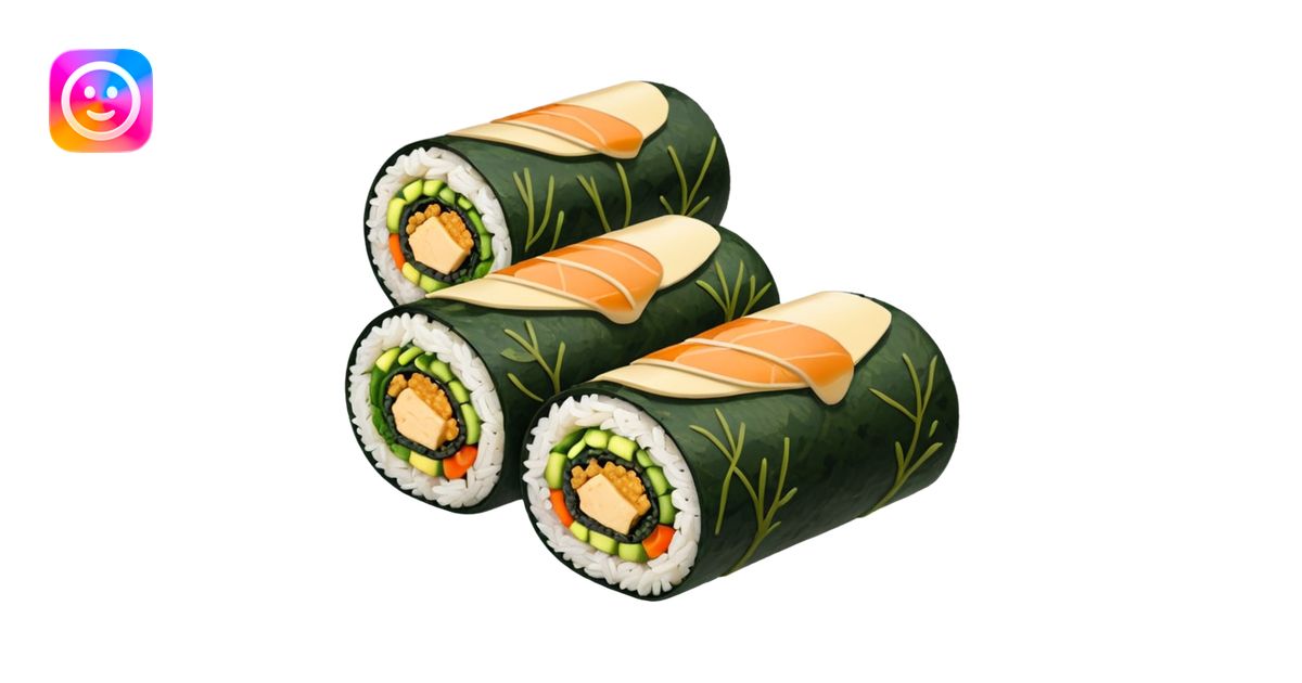 tofu kimbap roll emoji | AI Emoji Generator