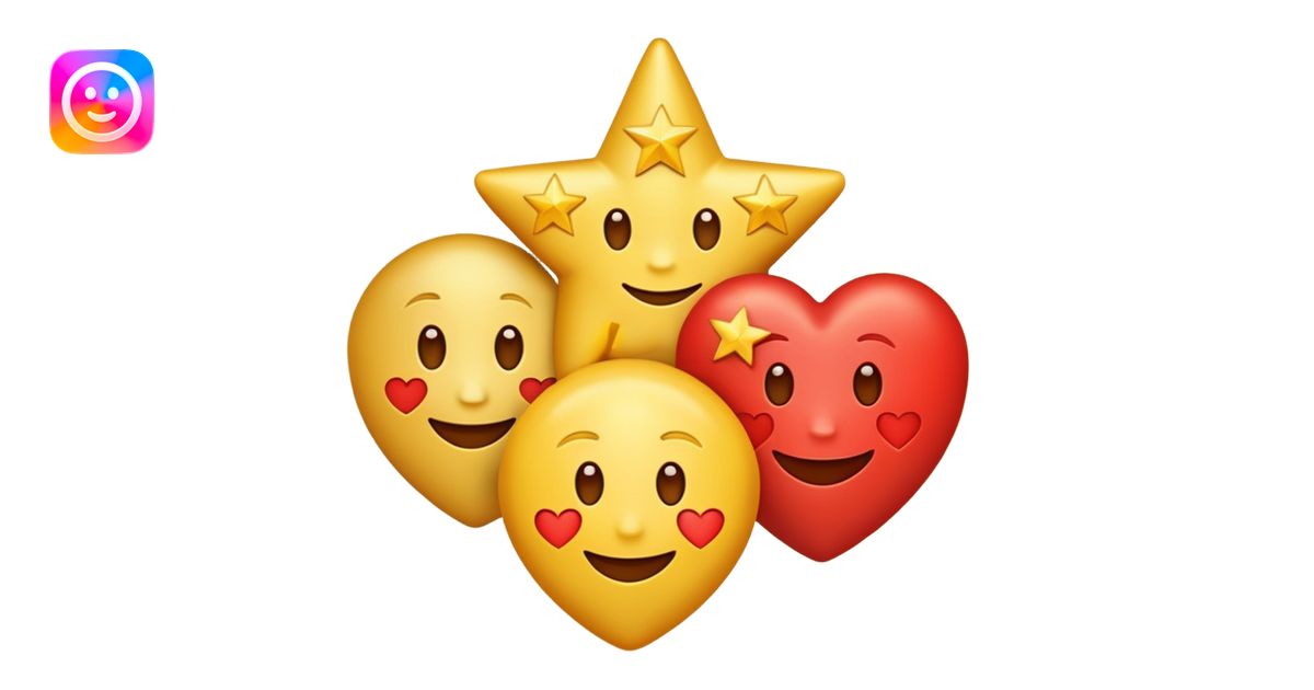 I want a single combined emoji “logo” rather than separate emojis ...