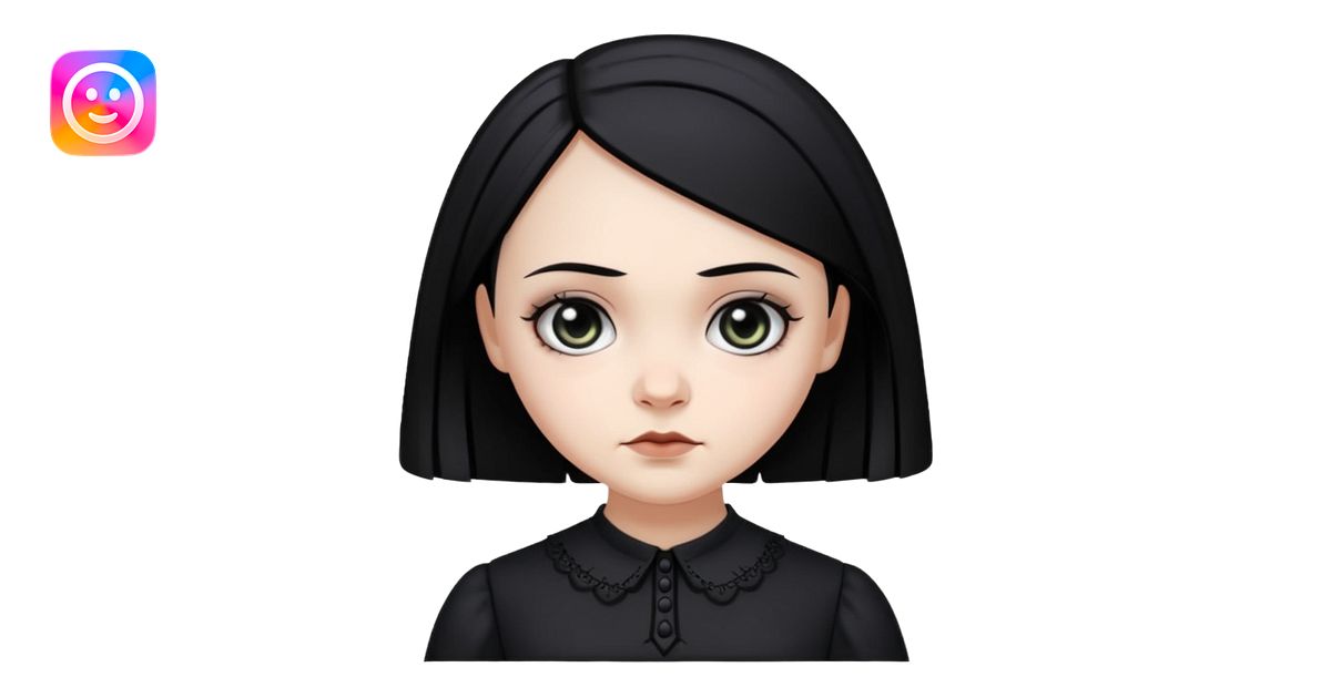 Mercredi addams emoji | AI Emoji Generator