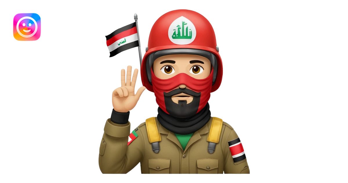 surrenders, depicts an Iraqi soldier from 1980, with a beard, in a ...