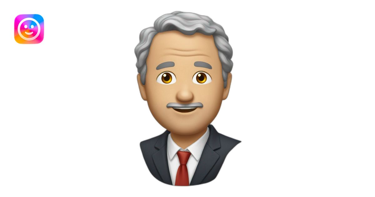 Denis Brogniart qui dit « Ha! » emoji | AI Emoji Generator