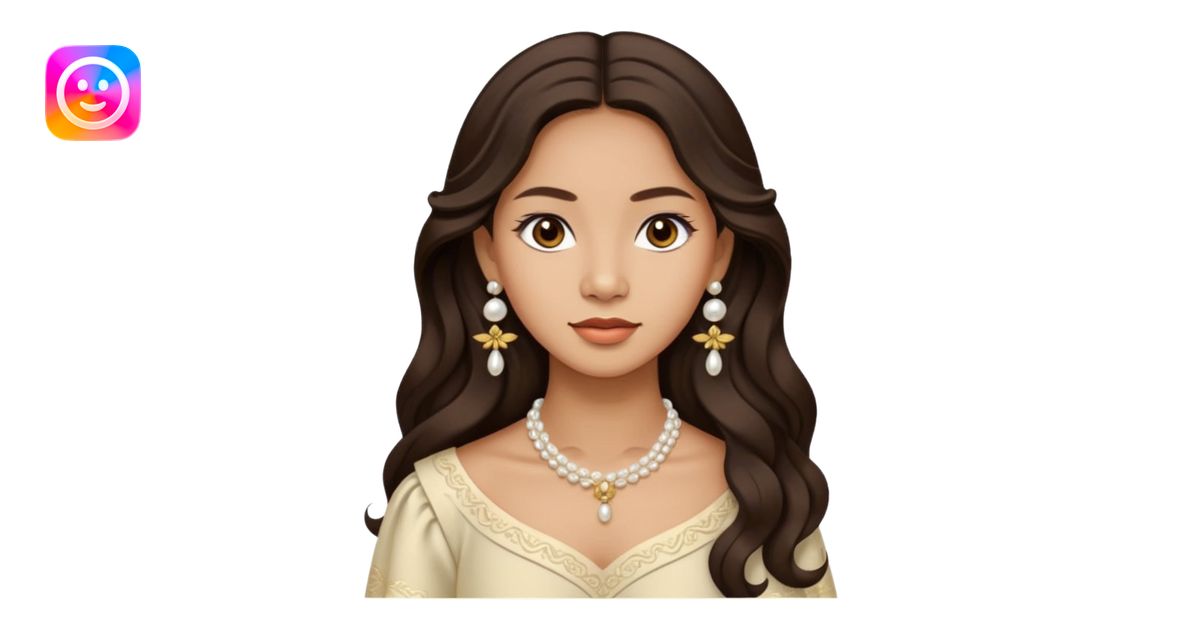 Tan Filipino woman with dark brown eyes and long dark wavy hair parted ...