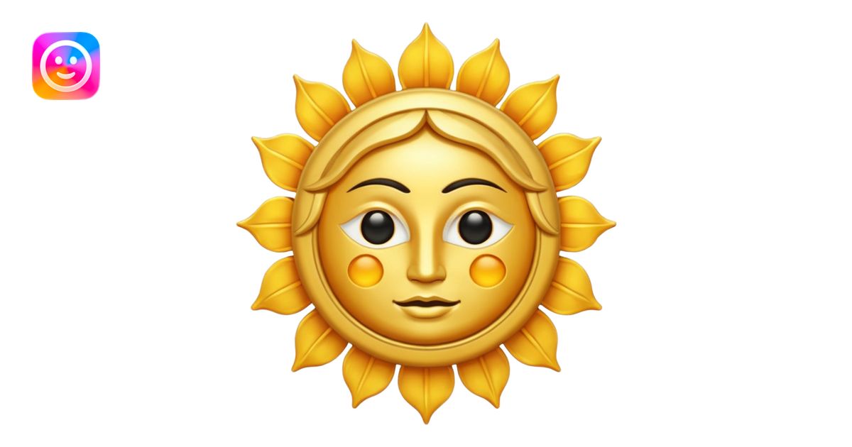 ohm sun face id emoji | AI Emoji Generator