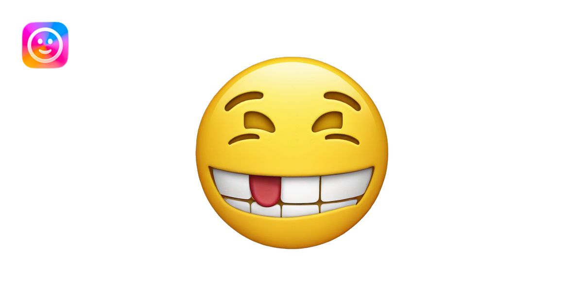 Smiley face laughing a little emoji | AI Emoji Generator