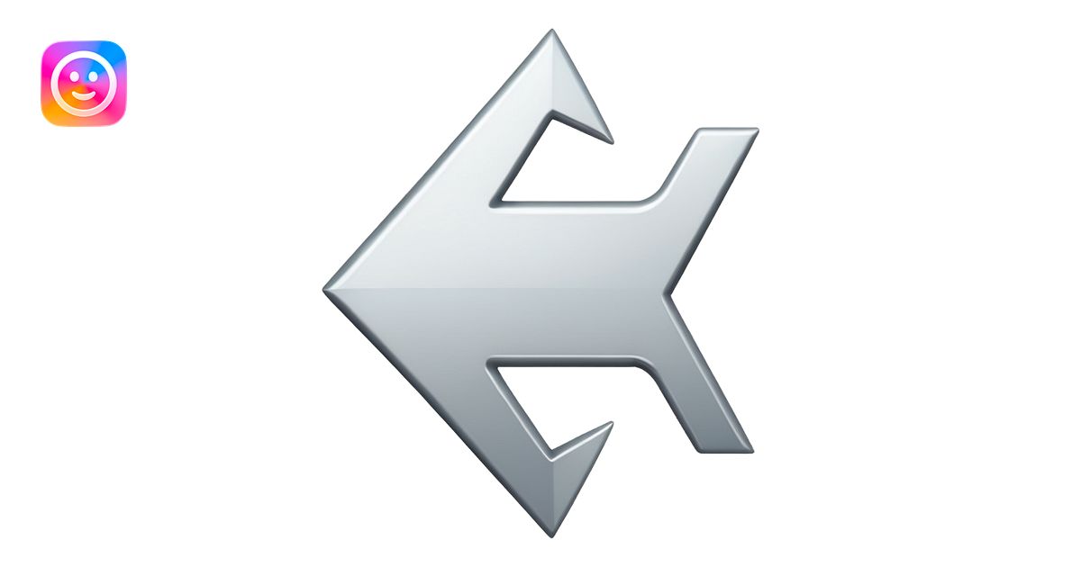 Simple white arrow pointing downwards emoji | AI Emoji Generator