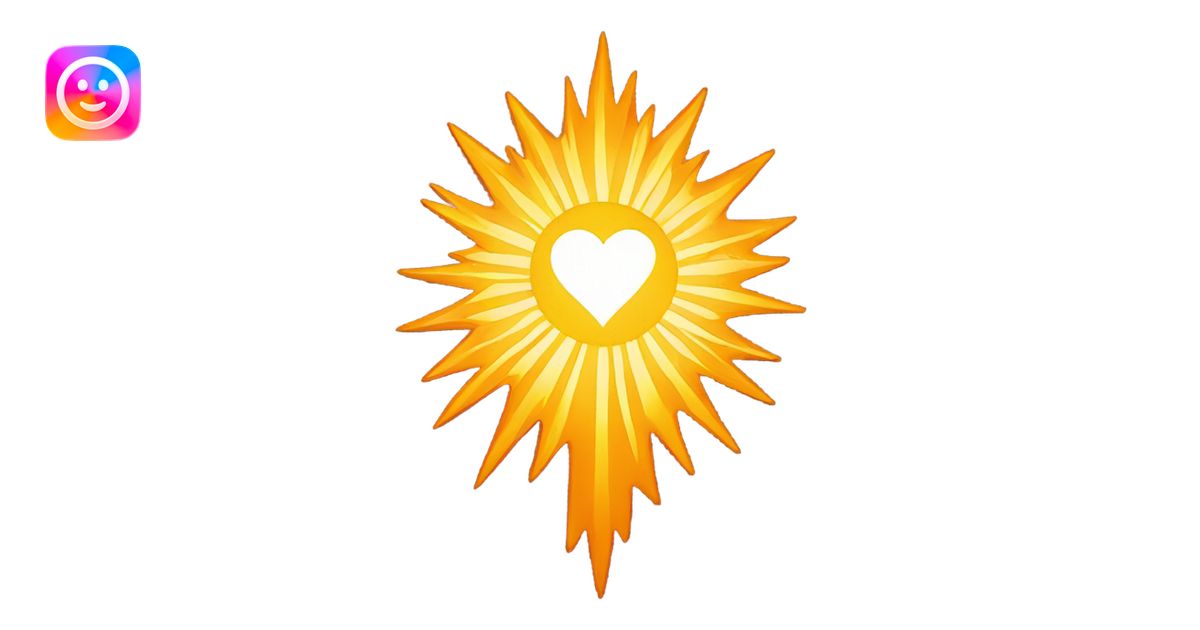 Sun heart emoji | AI Emoji Generator