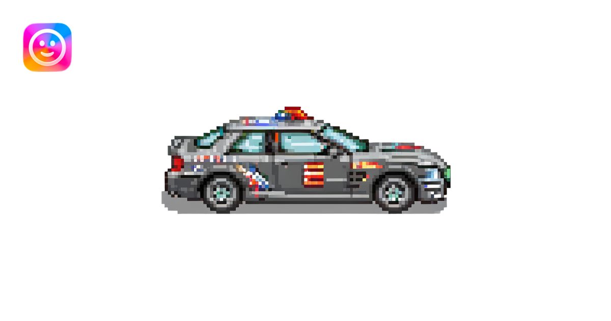 safety car side view illustration | AI Emoji Generator