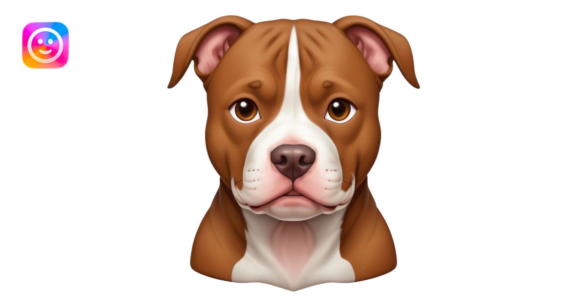 Pit bull emoji | AI Emoji Generator