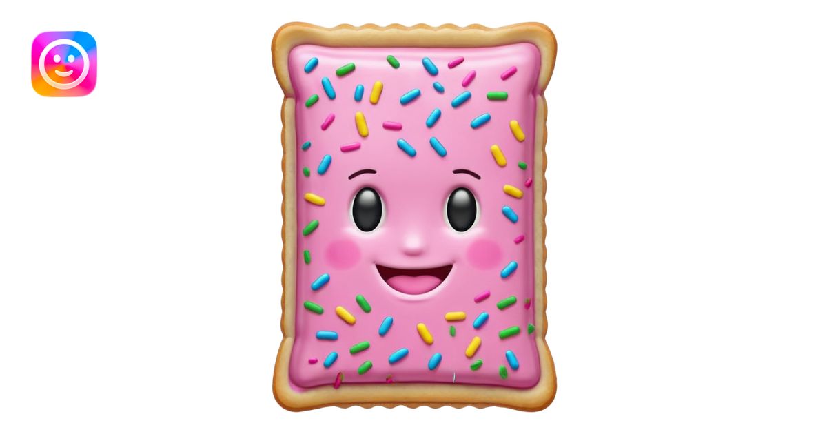 Make me a pop tart emoji that i can copy and paste in a text box emoji ...