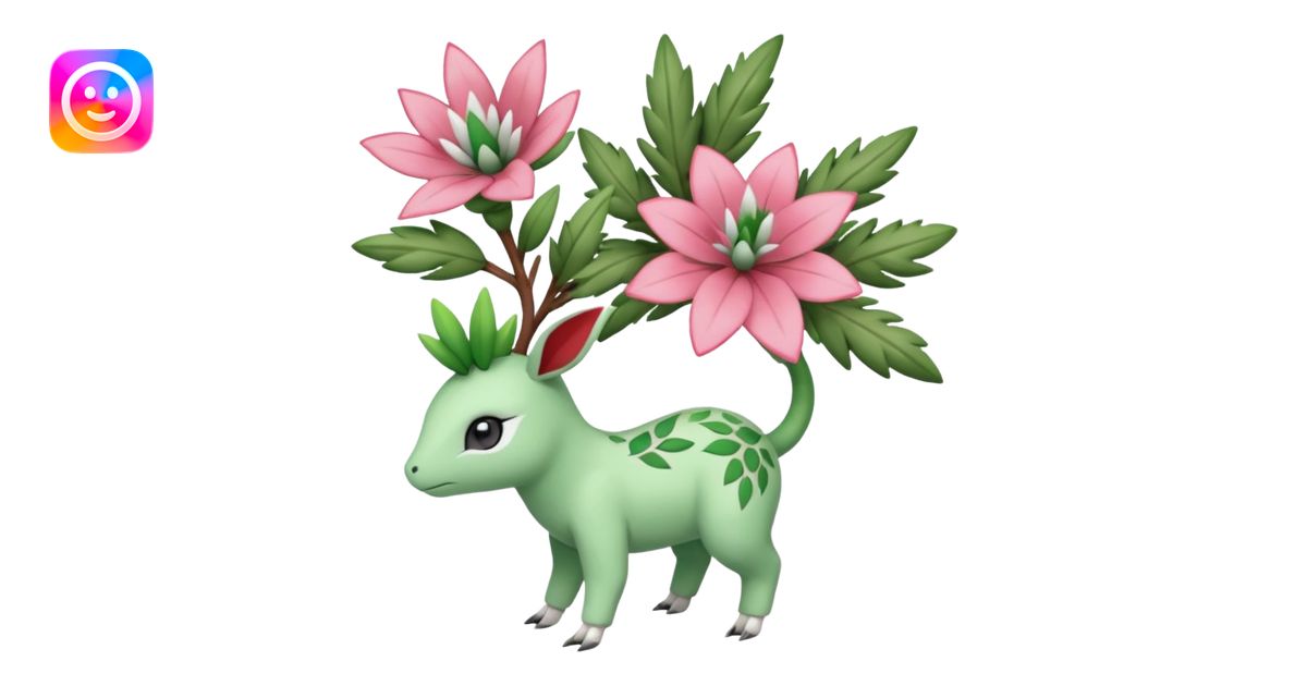 Rosy pastel Rosemary-Meganium-Shaymin-Ivysaur-Meloetta-Pokémon-fusion ...